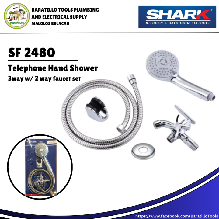 SHARK Telephone Hand Shower Set SF2480 SF2461 SF2460 2462 | Lazada PH