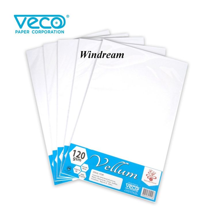 Veco Elit Vellum Board 120gsm White 10pcs per pack | Lazada PH