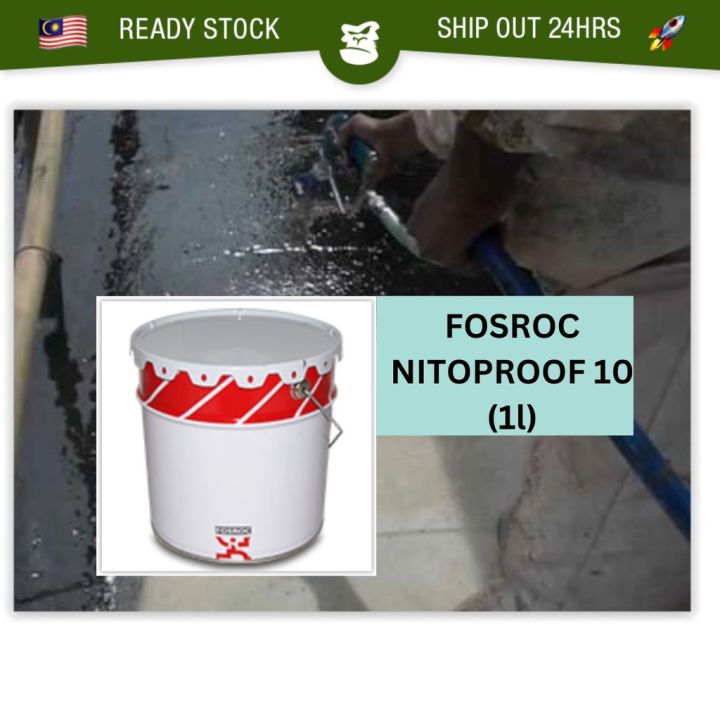 FOSROC NITOPROOF 10 (1L Repack) Flexible Rubber Reinforced, Bitumen ...