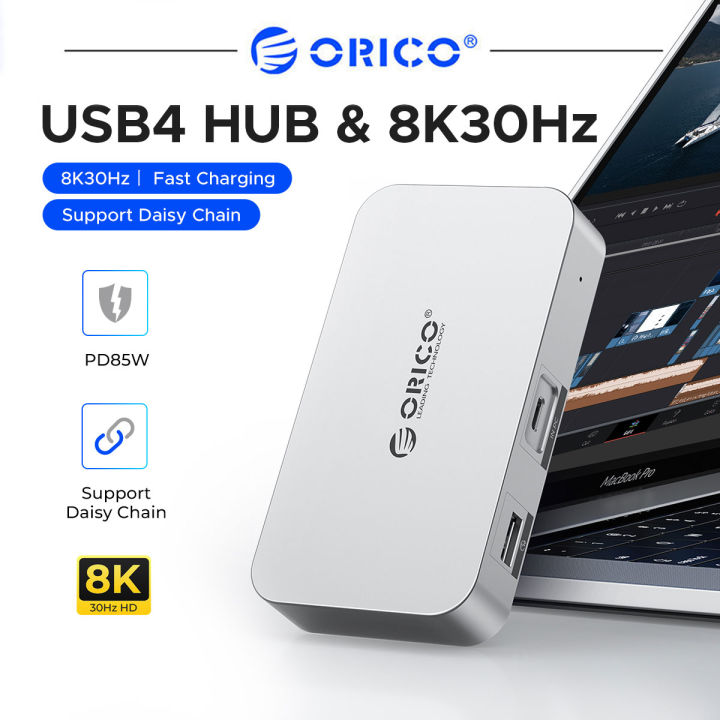 ORICO USB4 HUB 40G USB C HUB PD85W 4K60Hz Display Support Daisy Chain ...