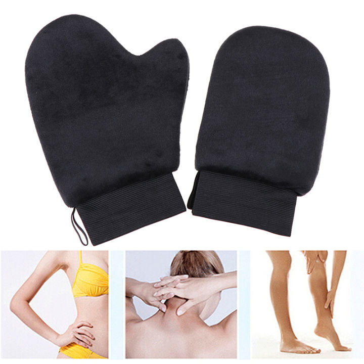 【Fast and Reliable Shipping】 Self Tanning Mitt Reusable Body Face Bath ...