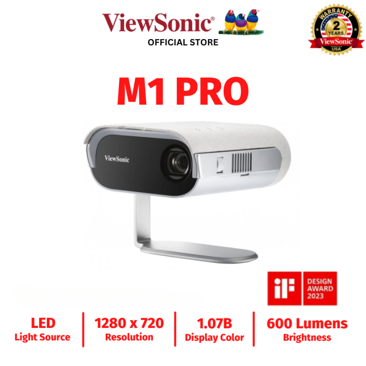 Viewsonic Projector M1 Pro Smart LED Portable Projector with Harman ...