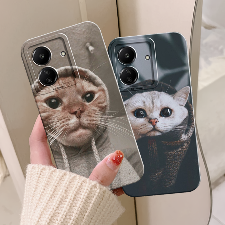 Casing Silikon Lentur Redmi 13C / Poco C65 Procamera Motif Kucing Lucu ...