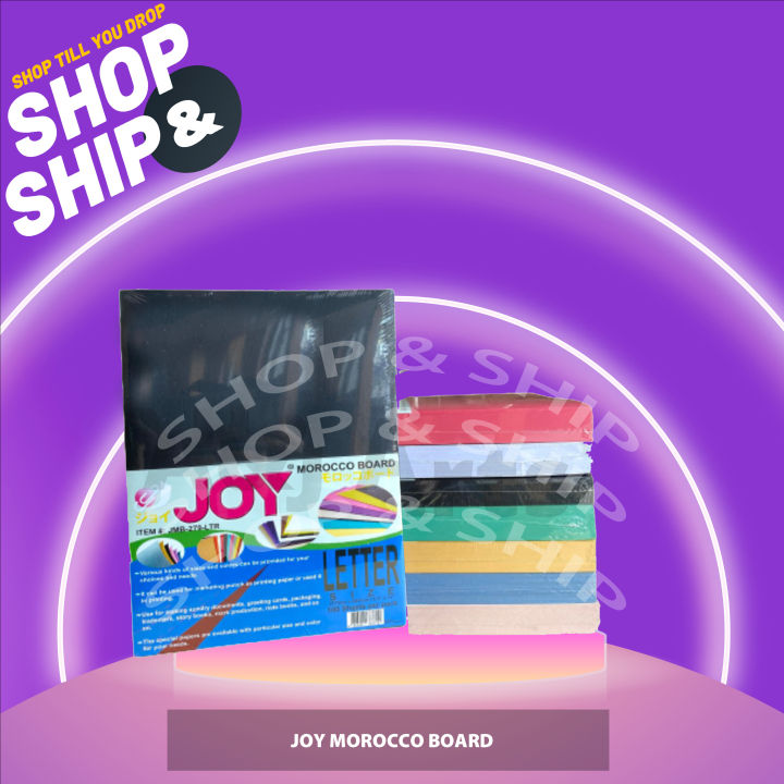 [SHOP 'N SHIP] JOY Morocco Board 100 sheets 230 gsm Size Short | A4 ...