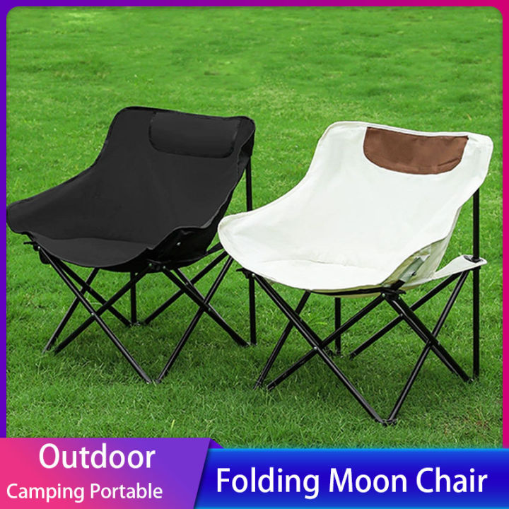 Outdoor Camping Portable Folding Moon Chair | Lazada PH