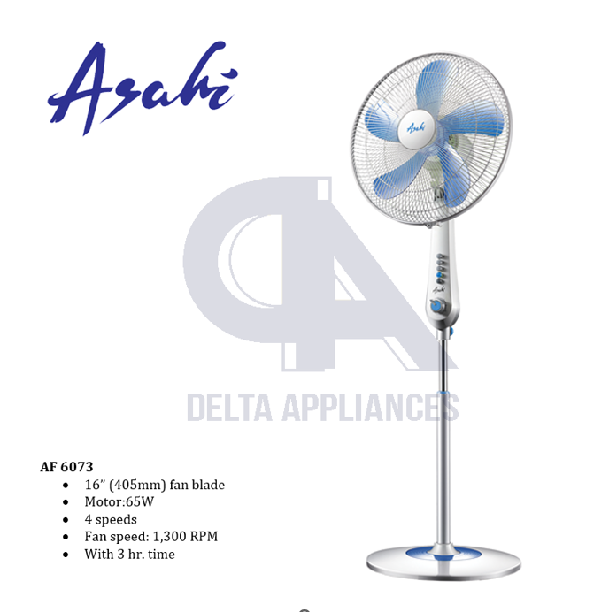 Asahi AF-6073 Stand Fan 16" | Lazada PH