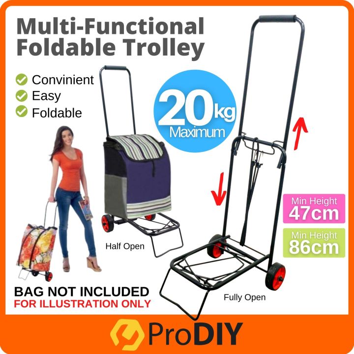 Mini Multi-Functional Fordable Trolley Shopping Cart Folding Travel ...