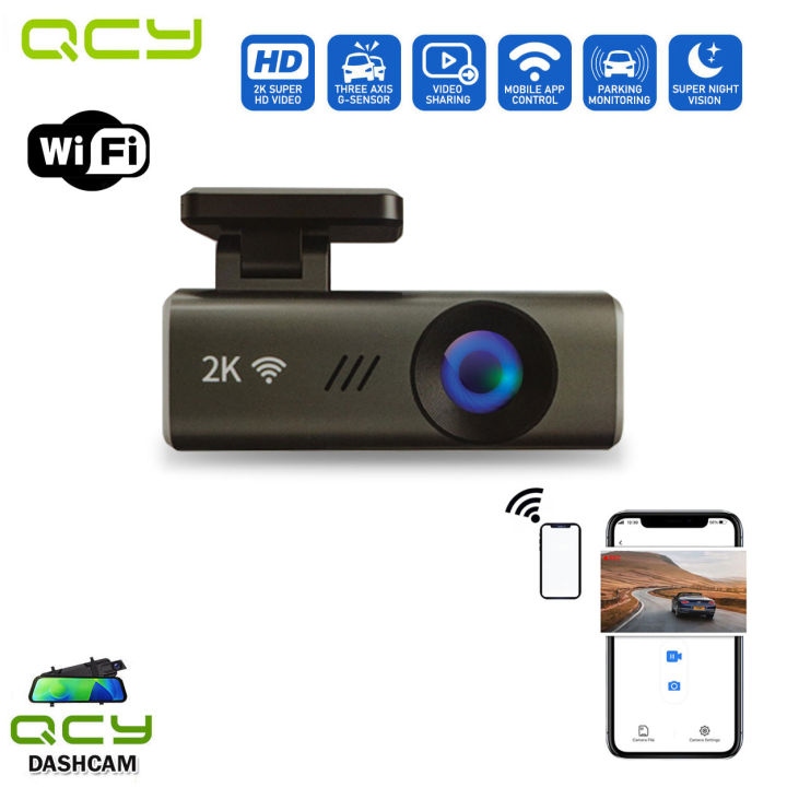QCY S2 2K 1080P HD Video Car DVR Camera Mobile App Control Real Time ...