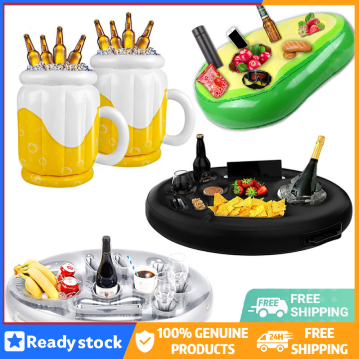 Ready stock Swimming Party Bucket Cup Holder Inflatable Pool Float Beer ...