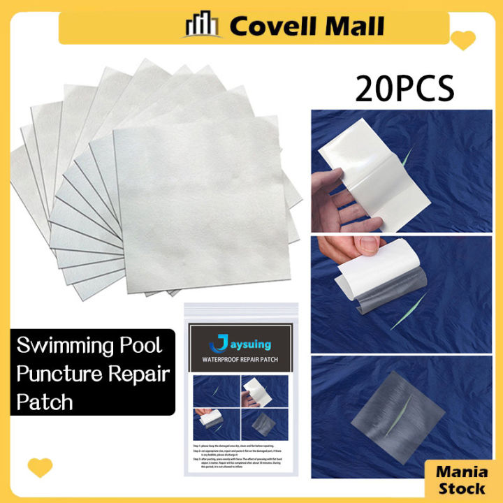 30pcs Inflatable Swimming Pool Puncture Repair Patch Leak Stops Patchs ...