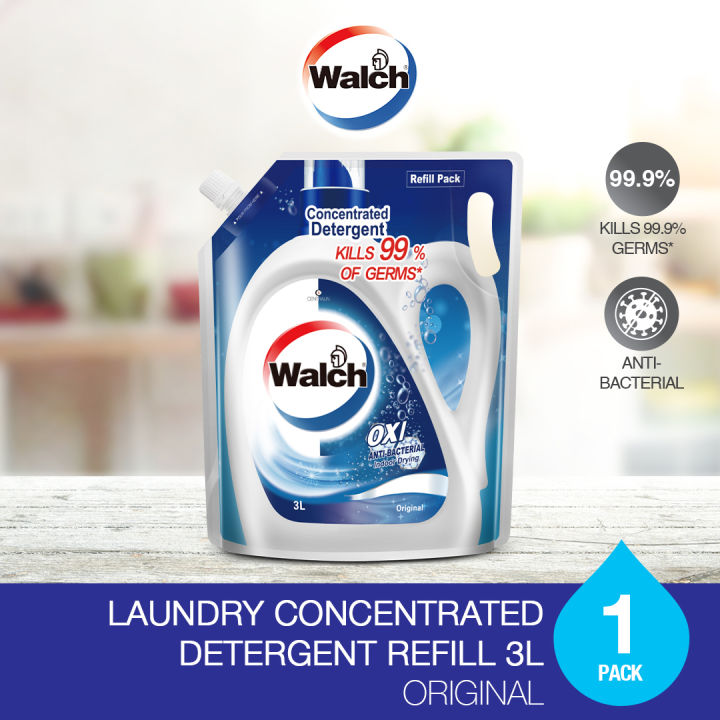 Walch Antibacteria Laundry Detergent Original 3L Refill | Lazada