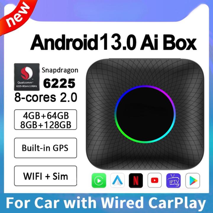 CarSmart CarPlay Ai Box Plus Android 13 8+128GB QCM 8-Core 6225 ...
