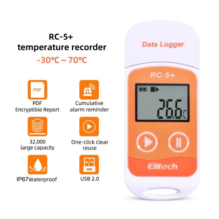 Elitech RC-5+ High-precision Digital USB Temperature Data Logger with NTC Sensor | Lazada PH