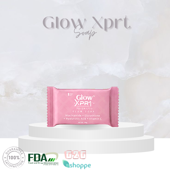 GLOW XPRT GLOW SOAP with Niacinamide + GLutathione + Hyaluronic Acid ...