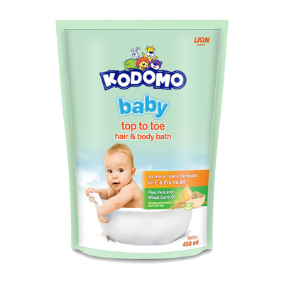 Kodomo Baby Hair & Body Bath Top To Toe 450ml | Lazada Indonesia
