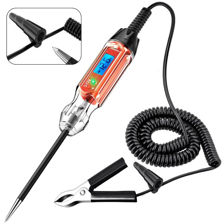 Tespen Digital DC Tester Testpen Kelistrikan Listrik Mobil Motor 6v/12v ...