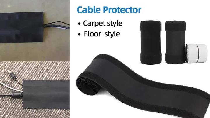 YYHook and loop cable cover trunking management polyester cover wire ...