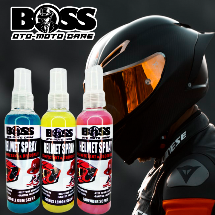 100ML Boss Helmet Spray Deodorant & Disinfectant Kills Bacteria ...