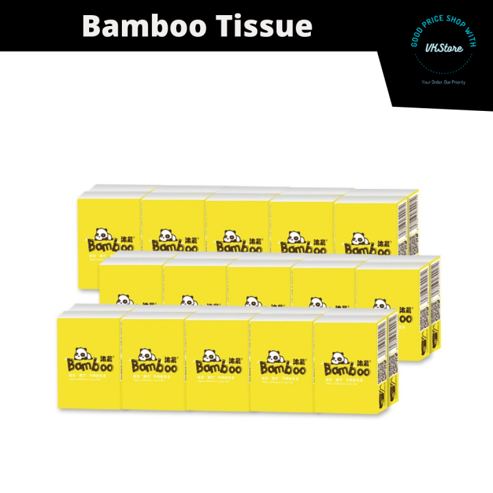 10Pack Bamboo Packet Tissue Soft Highly Absorbent Facial Tissue Paper ...