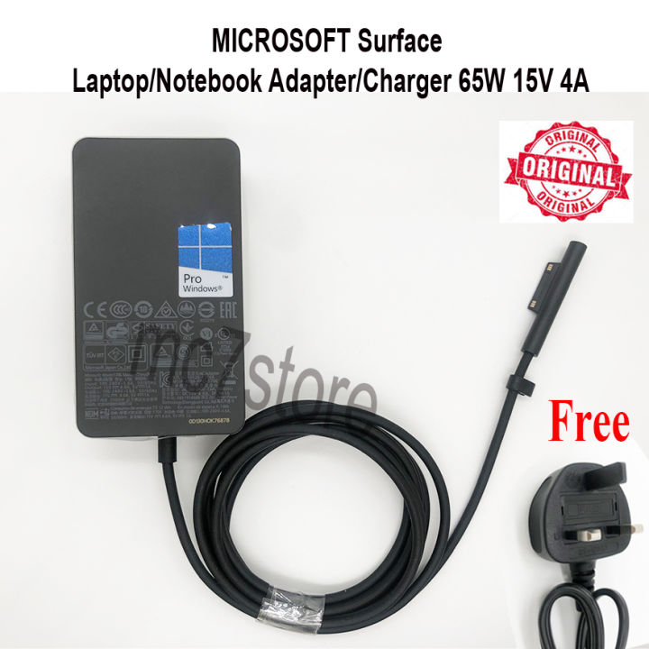 Microsoft Surface Book Surface Pro 3 Pro 4 Pro 5 Pro 6 Pro 7 Pro X Go Laptop 1 2 3 Charger 65W ...