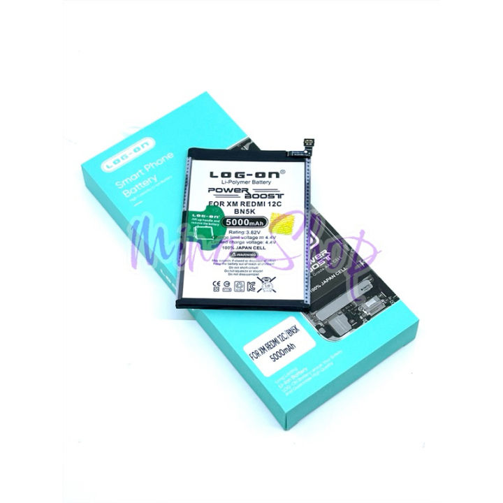 BATERAI LOG ON XIAOMI REDMI 12C BN5K BN-5K POWER BOOST DOUBLE POWER ...
