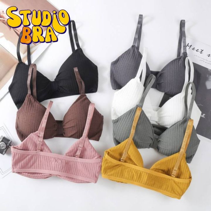 𝙎𝙩𝙪𝙙𝙞𝙤 𝘽𝙧𝙖 - บราสายเดี่ยว ทรงโว์ แบบสวม (รหัส: 097) | Lazada.co.th