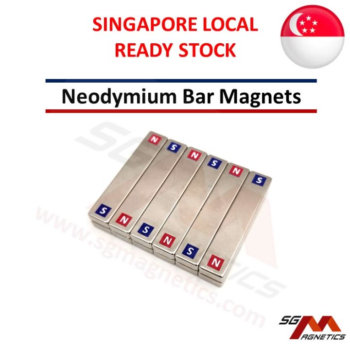 Neodymium Bar Magnet - Neo Block Bar Magnets N35 Through Length ...