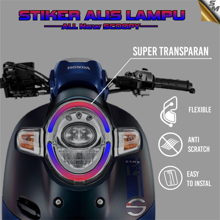 SM Stiker Alis Scoopy / Stiker Alis All New Scoopy / Stiker Lampu ...