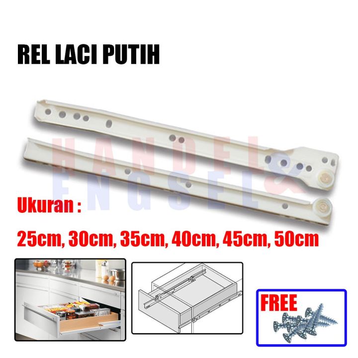 Rel Laci Lenaga by Huben Roda Singel Track Putih 1 set | Lazada Indonesia