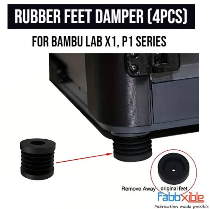 Anti Vibration Rubber Feet Damper for Bambu Lab x1 and P1 Series 3D ...
