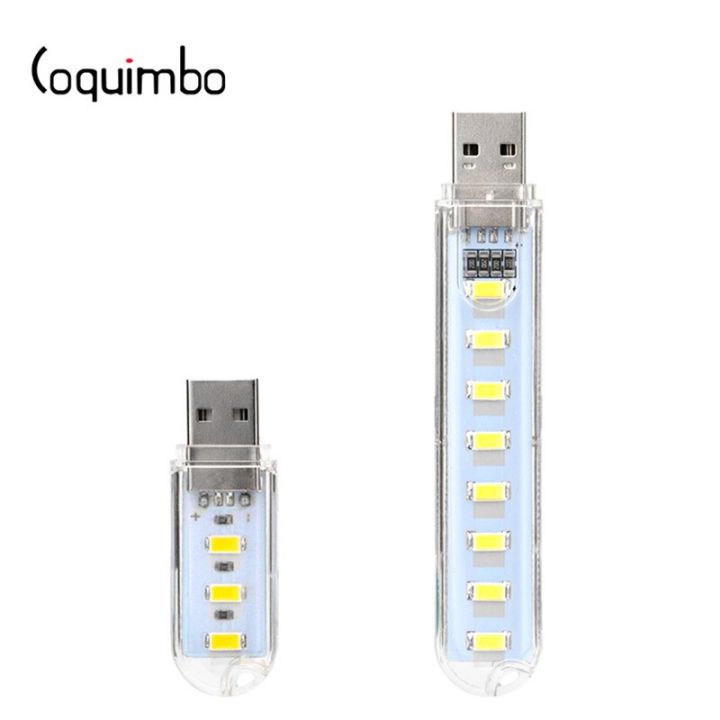 Coquimbo Mini Usb Led Lights 3/8 Leds Smd 5730 Warm/white Light For Pc Desklappower Bank Key 5v ...