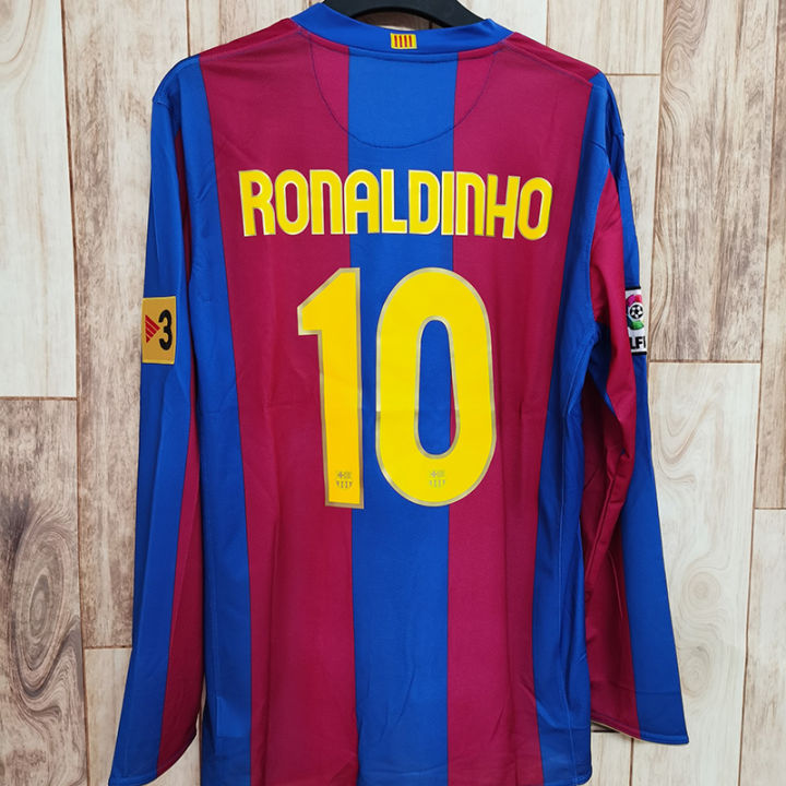 2007-08 Barcelona Ronaldinho jersey Messi football suit Ronaldo Dinho ...