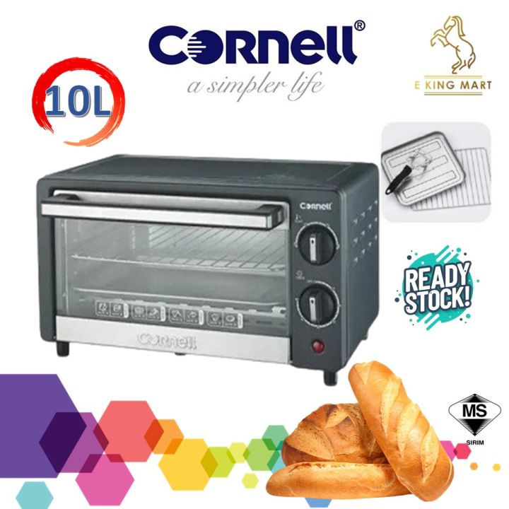 Cornell CTO-S10L 10L Toaster Oven With Grill Tray Breakfast Maker ...
