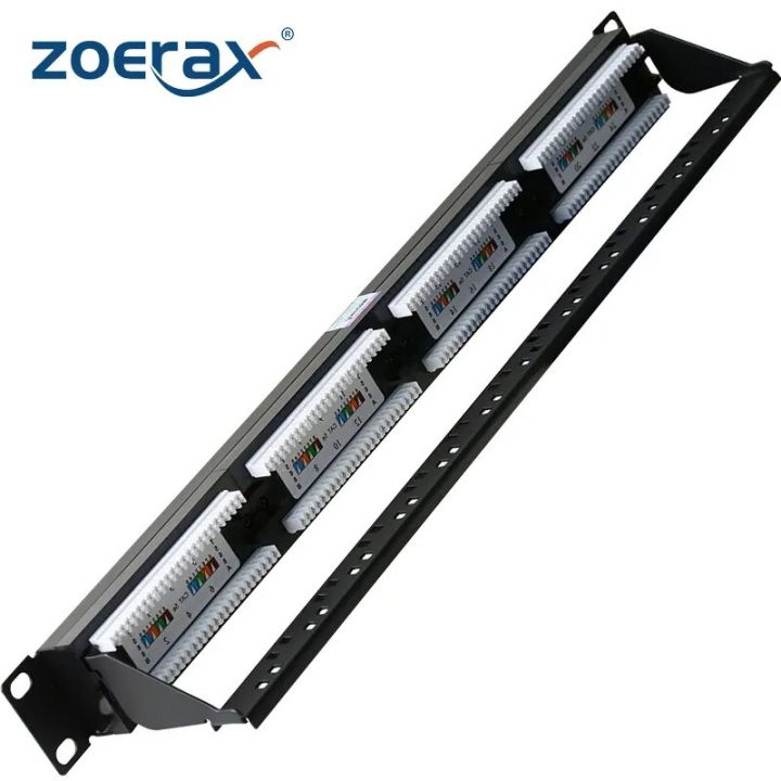 ZoeRax CAT6 24 Ports Patch Panel 24 Ports Patch Panel,Cat 6 Keystone ...