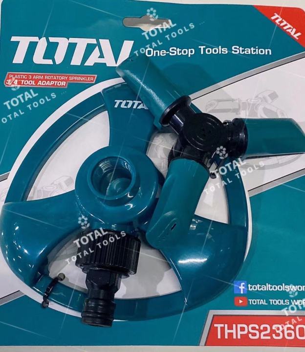 TOTAL plastic 3 Arm Rotatory Sprinkler THPS23602 | Lazada PH