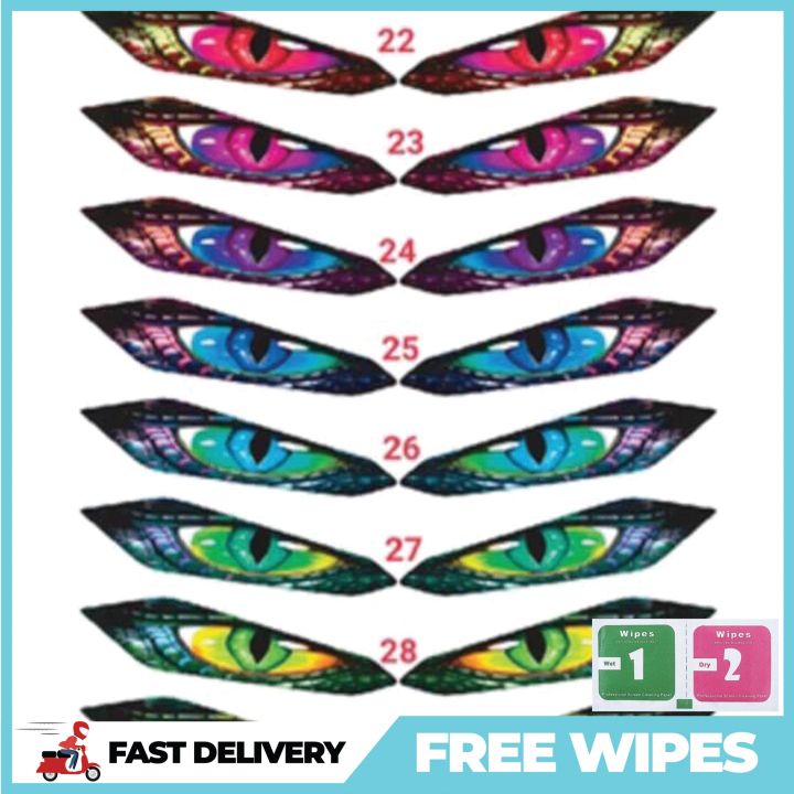 SMASH WINKER EYE STICKER/ TRANSPARENT/ TRANSLUCENT VINYL LAMINATED ...