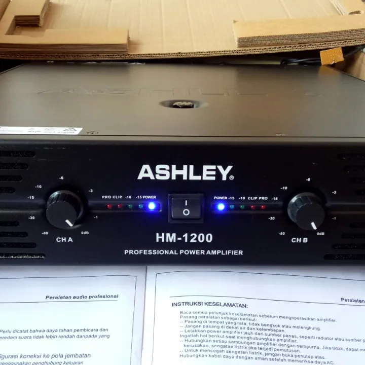 Power Ashley HM1200 ashley HM 1200 original 1200W ashley HM-1200 ampli ...