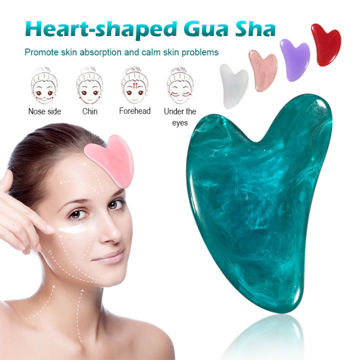 Jade Gua Sha Facial Tool Natural Jade Stone Gua Sha Board For Face Eye Neck Body Massage Tool