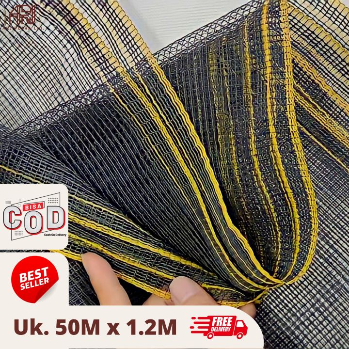 Waring Jaring Panjang 50 Meter X 1.2 Meter - Waring Hitam / Jaring ...
