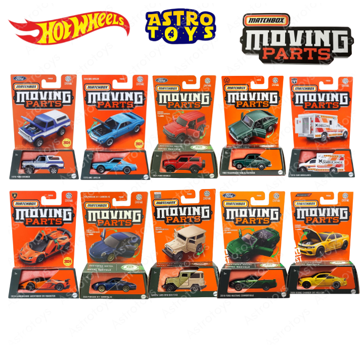 Matchbox Moving Parts Porsche, Lamborghini, Ford, Toyota - Diecast ...