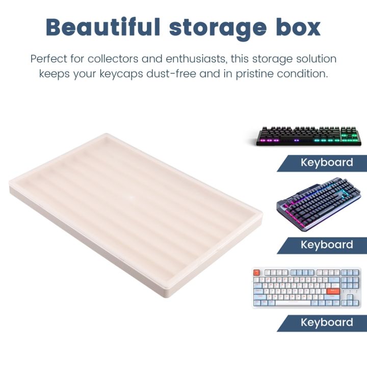 Waterproof Keycap Storage Box with Lid -for Keyboard Keycaps Display ...
