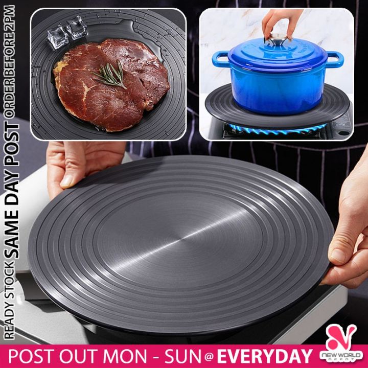 4MM THICK 》 Strong Aluminium Heat Diffuser Conduction Plate Defrosting ...