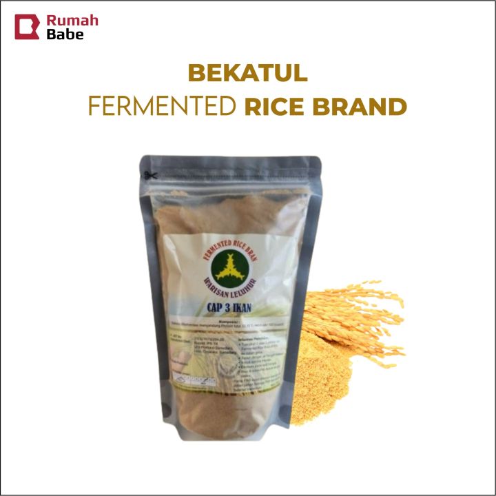 Bekatul fermented rice bran cap 3 ikan 300gr sari beras nutrisi tinggi ...