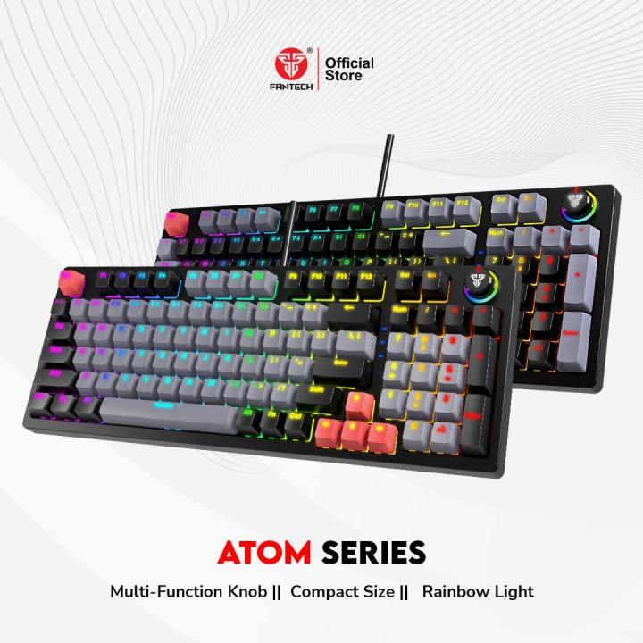Fantech ATOM96 MK890 RGB Keyboard Gaming Mechanical Full Size | Lazada Indonesia
