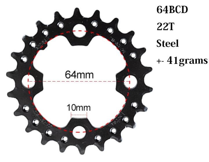64BCD Chainring 22T Steel | Lazada PH