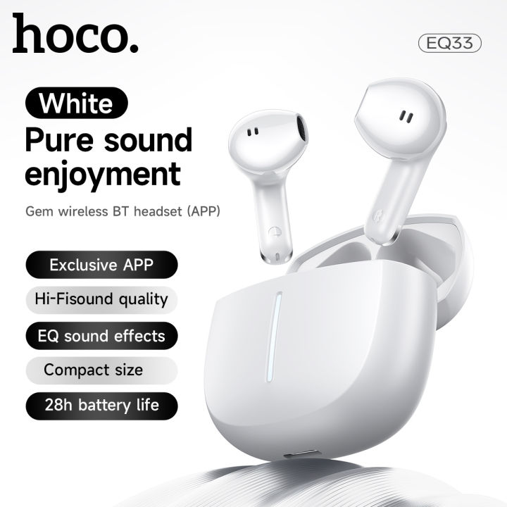 New hoco EQ33 Genuine hoco. music app USB-C Charger TWS Wireless ...