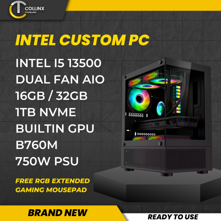 [ GAMING PC BUILD - HERO ] Intel Core i5 13500 13th Gen CPU Desktop ...