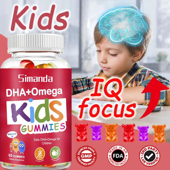 simanda MultiVitamin Omega dha gummies for kids Boosts Immune Promote ...