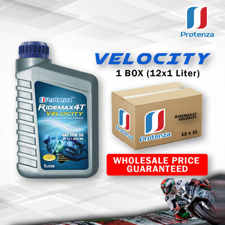 PROTENZA Ridemax4T Velocity Motor Oil 20W-50 BY BOX | Lazada PH
