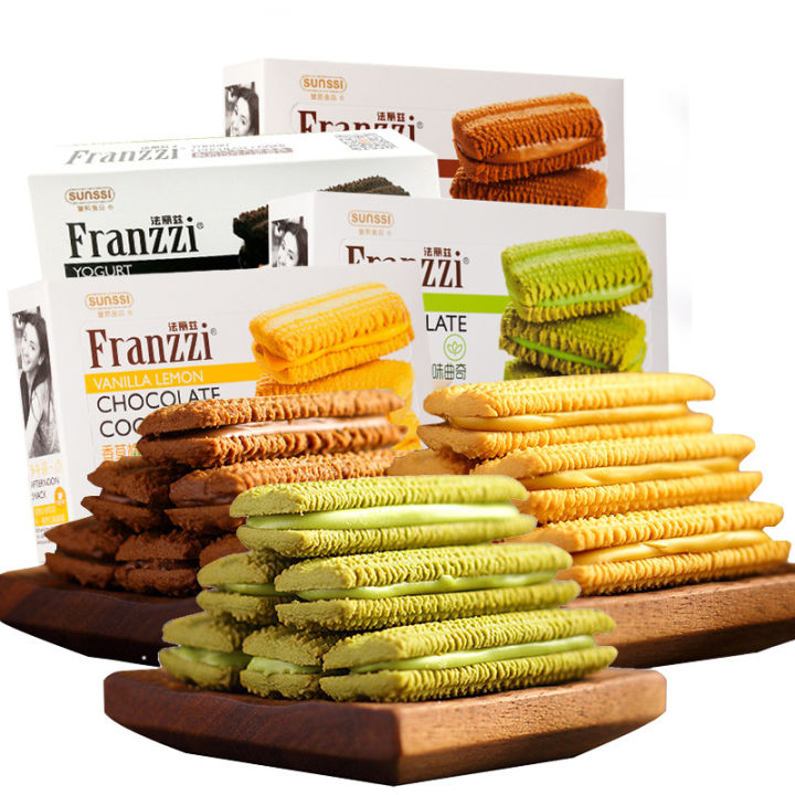 Matcha Sandwich Biscuit Cookies Snacks (5 boxes) | Lazada